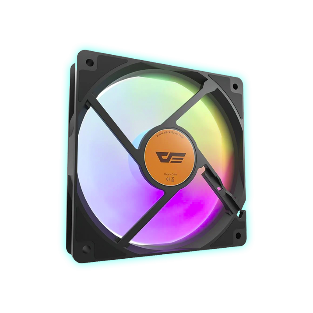 FAN/COOLER DARKFLASH CL12 NEGRO 120MM RAINBOW :: Serial Center