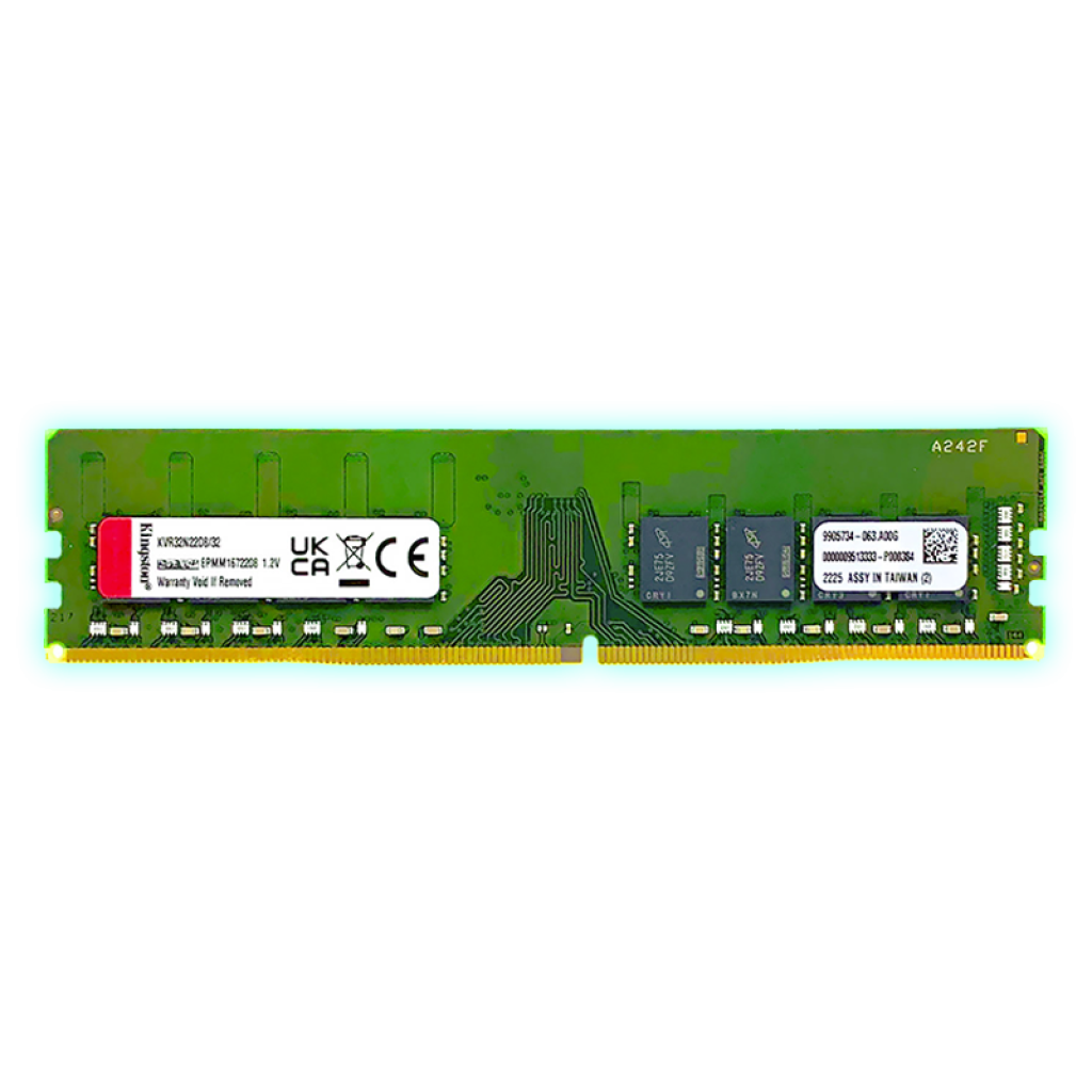 MEMORIA RAM 32GB DDR4 3200MHZ KINGSTON KVR32N22D8/32 :: Serial Center