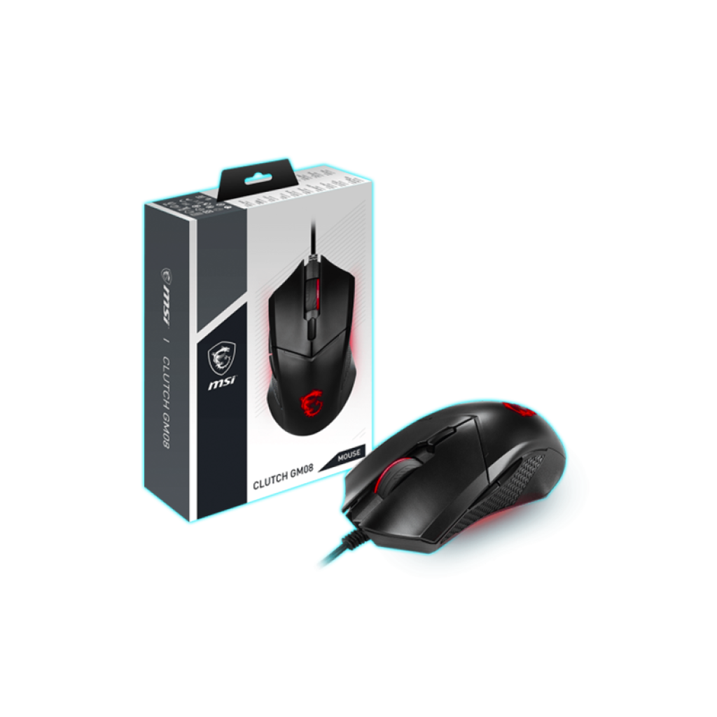 MOUSE GAMING MSI CLUTCH GM08 6 BOTONES :: Serial Center
