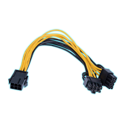 CABLE ADAPTADOR PCI-E 6 PINES A 2 PCI-E 8 PINES :: Serial Center