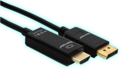 CABLE DISPLAYPORT A HDMI 1,8 METROS - NEGRO :: Serial Center